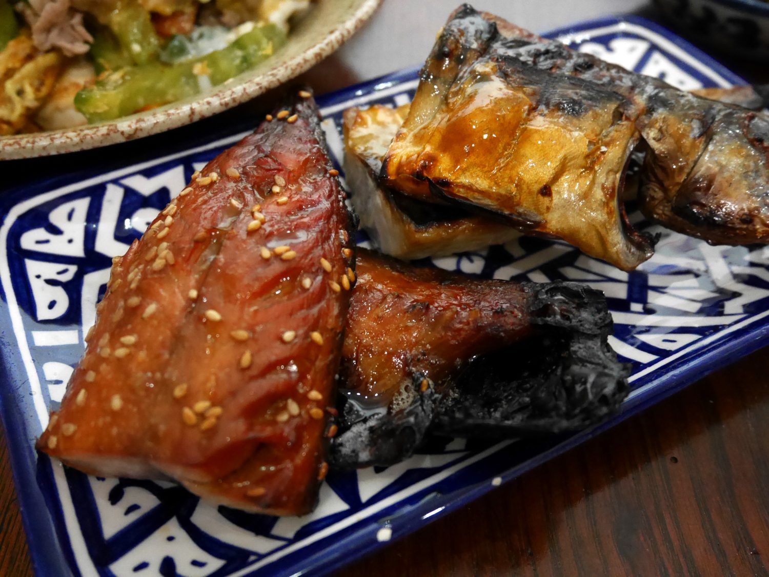 Grilled sun-dried mackerel seasoned with mirin | JJ Kitchen in Tokyo