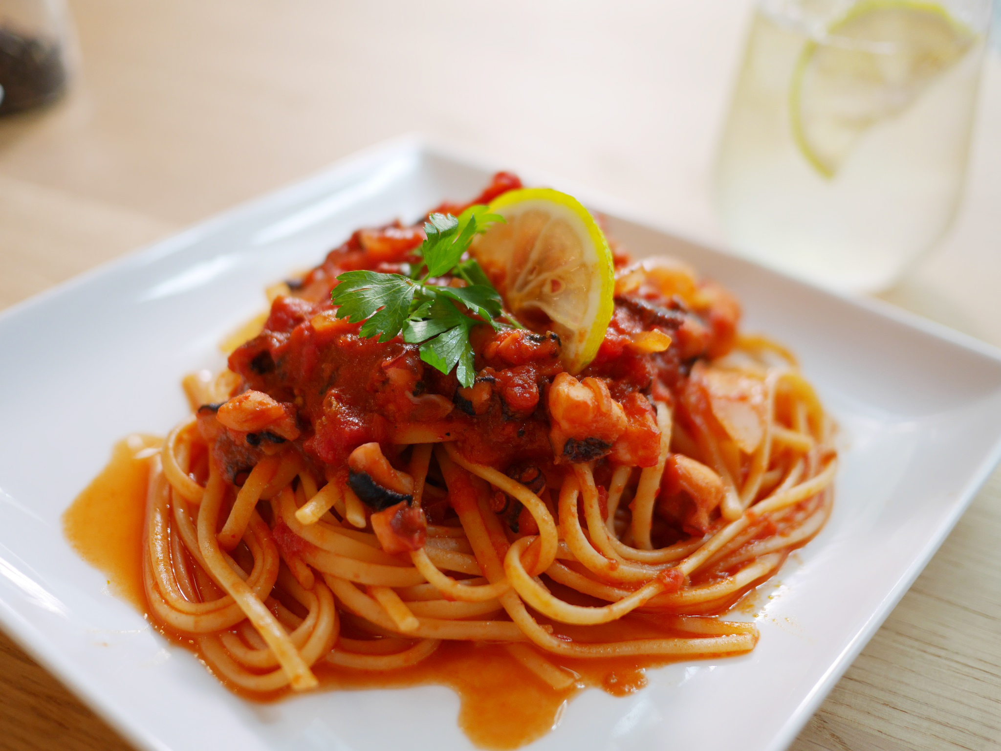 Spicy Octopus Ragu Pasta | JJ Kitchen in Tokyo